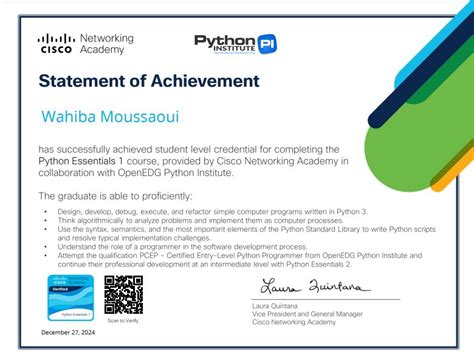 Cisconetworkingacademy Python Certification Pythonprogramming