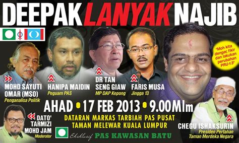 Sanggahtoksagocom Deepak Jaikishan Lanyak Najib Di Markas Pas Pusat
