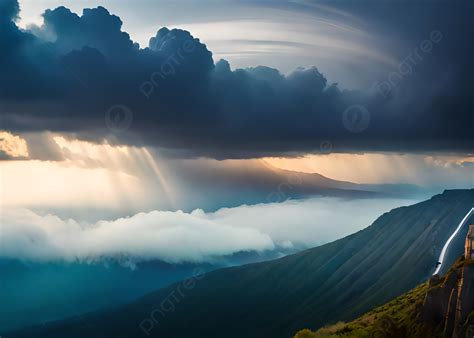 산과 구름 자연 배경 산 구름 자연 배경 일러스트 및 사진 무료 다운로드 Pngtree