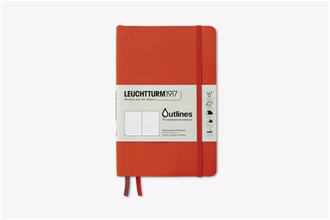 Leuchtturm1917 B6 Softcover Outlines Notebook Dot Grid Phidon Pens