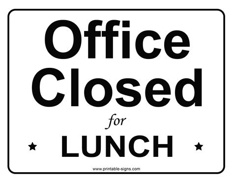Closed For Lunch Sign Template Vintage Style Vector Metal Sign Lunch