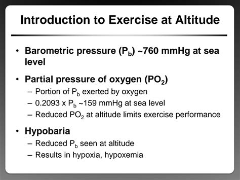 SOLUTION Hsci 325 Ch 13 Exercise At Altitude Studypool