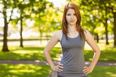 Premium Photo Portrait Of A Pretty Redhead