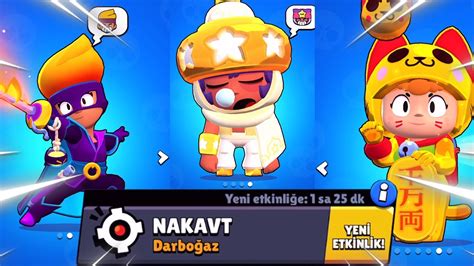 18 YENİ SKİN ve NAKAVT MODUNU OYNADIM Brawl Stars goldarmgang