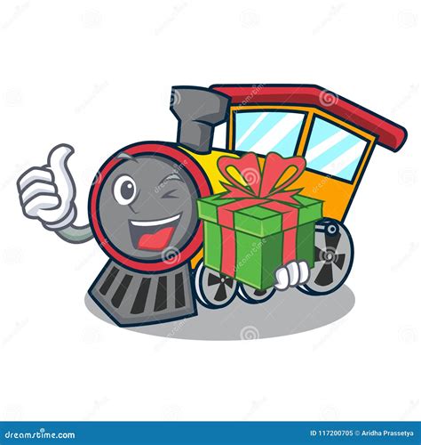 With T Train Mascot Cartoon Style Stock Vector Illustration Of