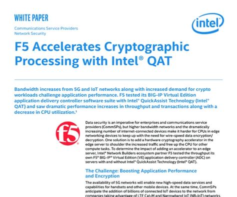 Intel® Qat Accelerate Wireguard Processing With 4th Gen Intel® Xeon