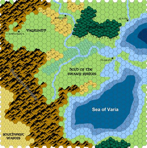 Making 1st Edition World Of Greyhawk Style Maps In Hexographer