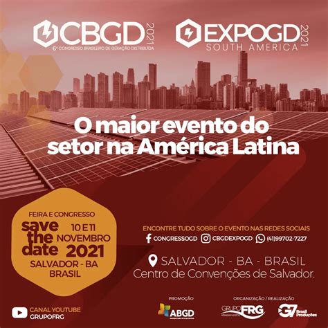 Congresso Brasileiro De Geração Distribuída Em Salvador Abgd