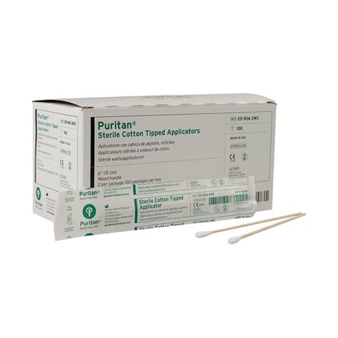 Buy Puritan Cotton Tipped Wood Applicators With Wooden Handle Sterile
