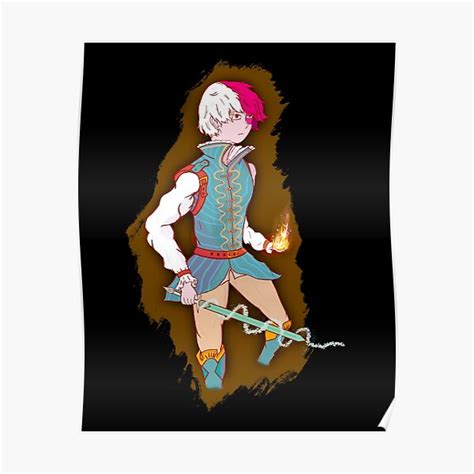 Prince Todoroki Poster By Cam Doodles Redbubble