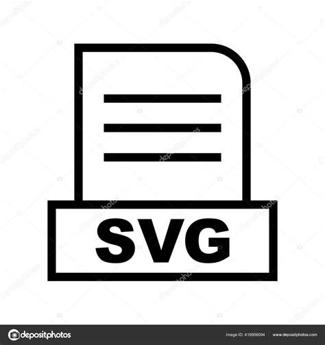 Vector Svg File Icon Stock Vector By ©vectorvalley 416956094