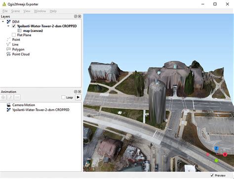 Move 3d Textured Model To Qgis To Qgis2threejs Webodm Opendronemap