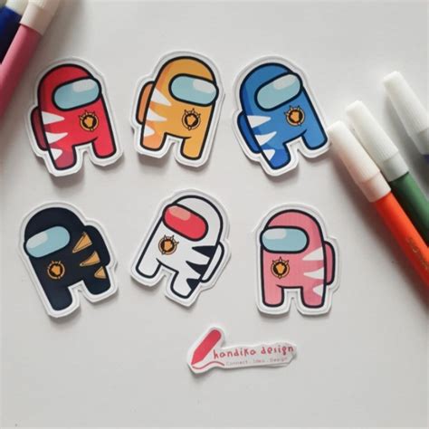 Jual Sticker Lucu Kamu Amongus Aka Power Ranger Dino Thunder Shopee