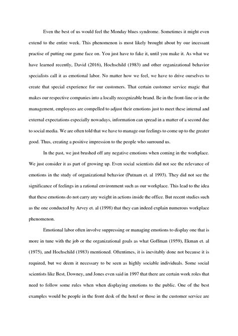 Solution University Of The Philippines Emotional Labor Assignment