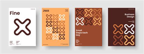 Template Poster Geometris Desain Laporan Kreatif Tata Letak Banner