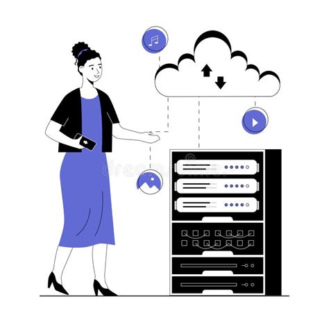 Cloud Technology Remote Data Storage Data Center Remote Database