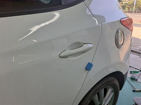 투싼 뒤휀다 덴트복원