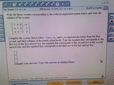 Solved Write The Solution Of The System Select The Correct Chegg Com