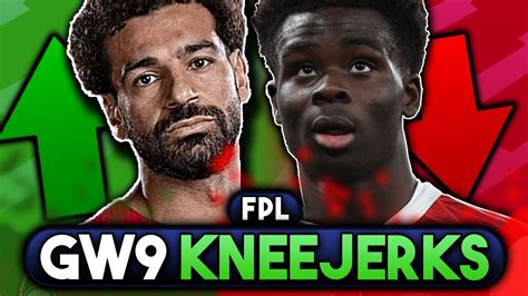Fpl Gameweek 9 Transfer Plans And Kneejerk Reactions Top 67k Fantasy