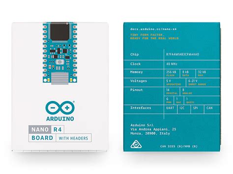 Arduino Nano R4 With Headers Ready To Use Compact Dev Board — Arduino