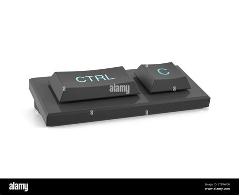 Mini Keyboard Ctrl C On A White Background D Illustration Stock Photo Alamy