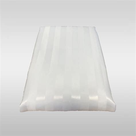 Satin Stripe White Shower Curtain Elsatex