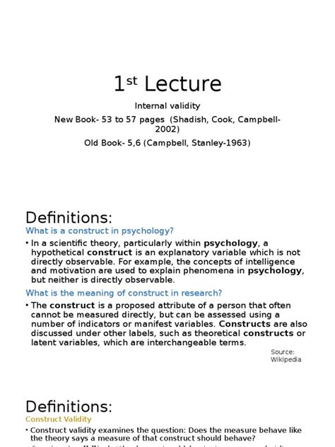 Research Design Notes Pdf Validity Statistics Behavioural Sciences