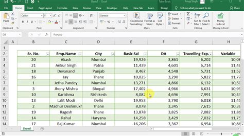 How To Create An Excel Table In Excel Printable Forms Free Online