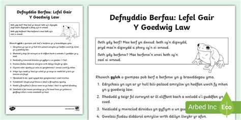Defnyddio Berfau Lefel Gair Y Goedwig Law