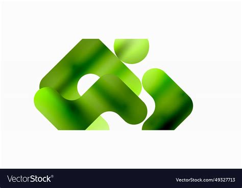 Gradient Geometry Minimalist Fusion Of Lines Vector Image