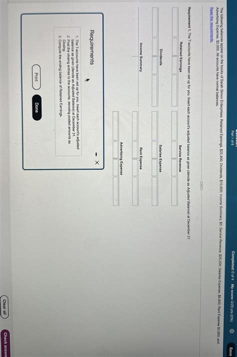 Solved Advertising Expense 2 000 ﻿all Accounts Have
