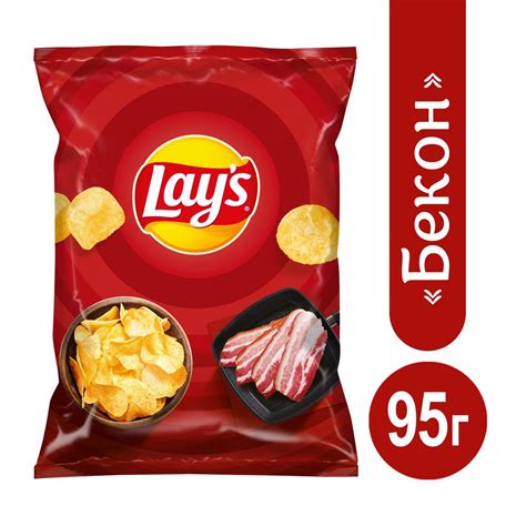 Чипсы картофельные Lay's Бекон, 95 г - купить с доставкой по выгодным ...