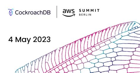 Daniel Sheldon On Linkedin Meet Cockroachdb At Aws Summit Berlin