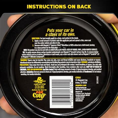 Meguiars G7014j Gold Class Carnauba Plus Premium Paste Wax Creates A