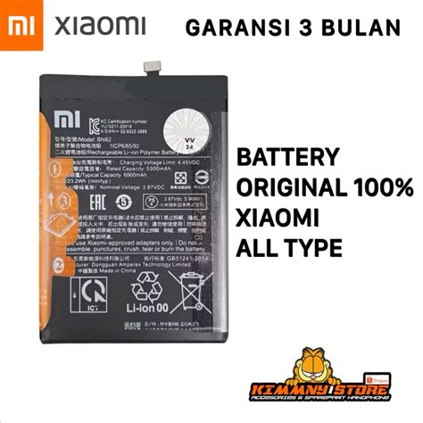 Jual Baterai Battery Batre Xiaomi Redmi Note 5 6 7 8 9 10 11 Pro 4a