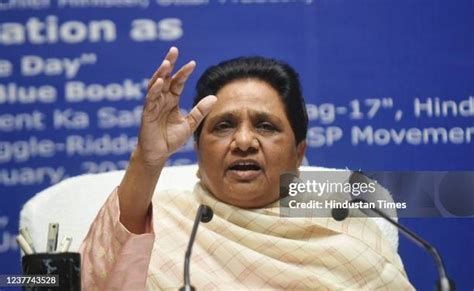 Press Conference Of Bahujan Samaj Party Chief Mayawati Photos And