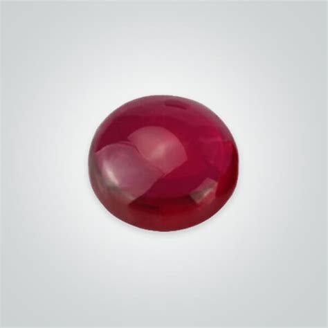 Natural Ruby Round Cabochon Aa Cubic Zirconia Cz Natural