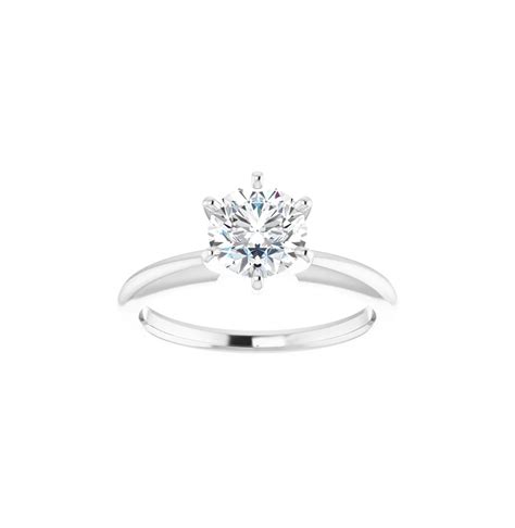 Montura Solitario Luz 6 Prong Naos Jewelry