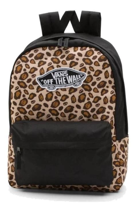 Mochila Vans Realm Leopard Skull Escolar Gym Sport Meses Sin Intereses