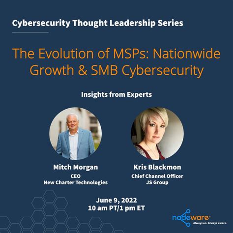 Nodeware® On Linkedin Webinar Cybersecurity Msps