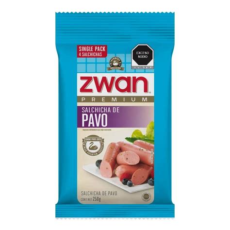 Salchicha De Pavo Zwan Premium 250 G Walmart