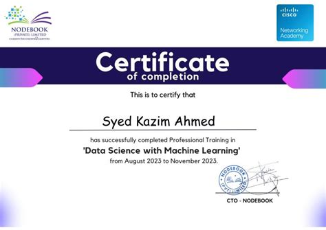 kazim syed ahmed on linkedin nodebook cisconetworkingacademy internshipcompletion