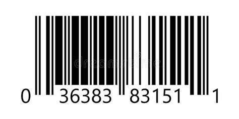 Linear Vector Bar Code Template Barcode Pattern Stock Vector Illustration Of Number Label