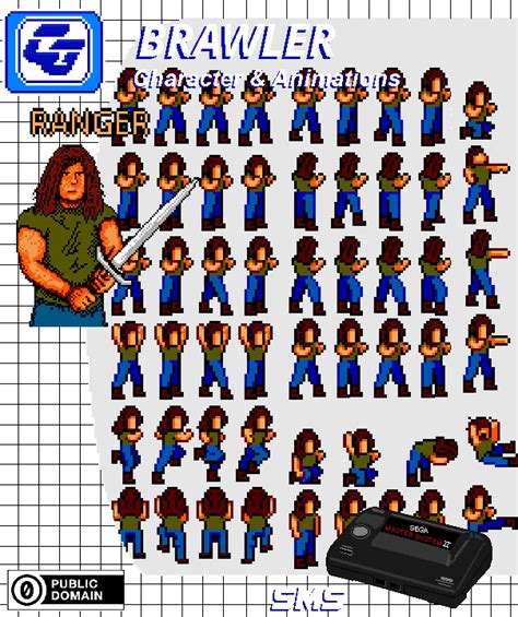 Brawler Asset Character Ranger SMS OpenGameArt Org