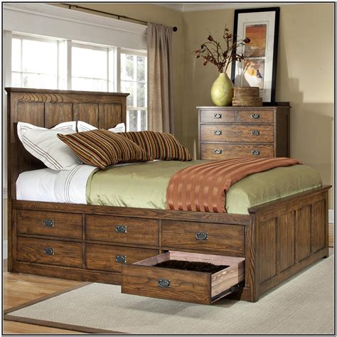 A Bed With Drawers Under It At Bryan Polley Blog