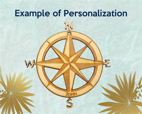 Personalized Compass Ornament Compass Ornaments Nautical Etsy