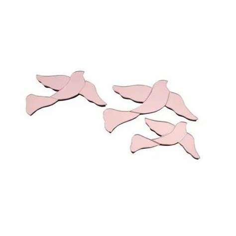 Gray Black Mdf Glass Passerine Wall Decor Size 10 Inches X 105