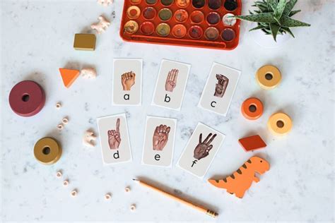 Asl Alphabet Flashcards Printable American Sign Language Abc Cards Asl