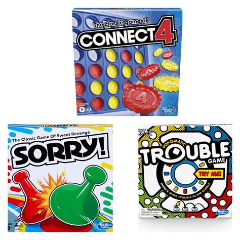 Hasbro Trouble Sorry Connect 4 For Only 5
