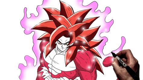How To Draw Xeno Goku SSJ4 LB Step By Step Dragon Ball YouTube